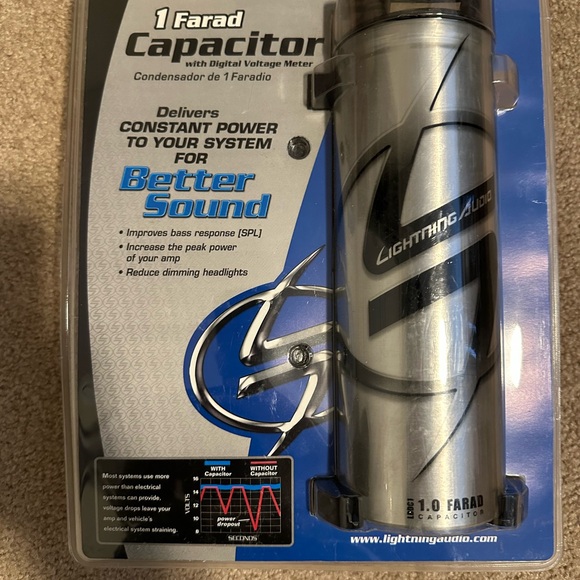 Car Audio, Video & GPS | Lightning Audio 1 Farad Capacitor | Poshmark